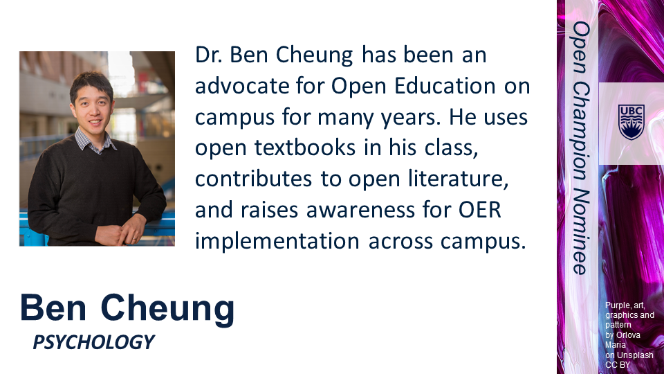 Chatting with Champions Interview Series – Ben Cheung | Open UBC